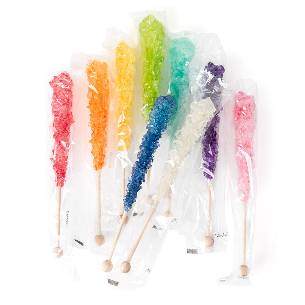 Clever Candy Assorted Rock Candy Sticks 0.6 oz | Nassau Candy