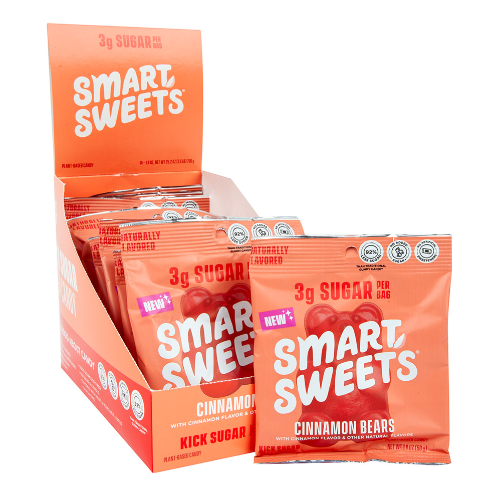 Smartsweets Cinnamon Bears 1.8 oz Bag | Nassau Candy
