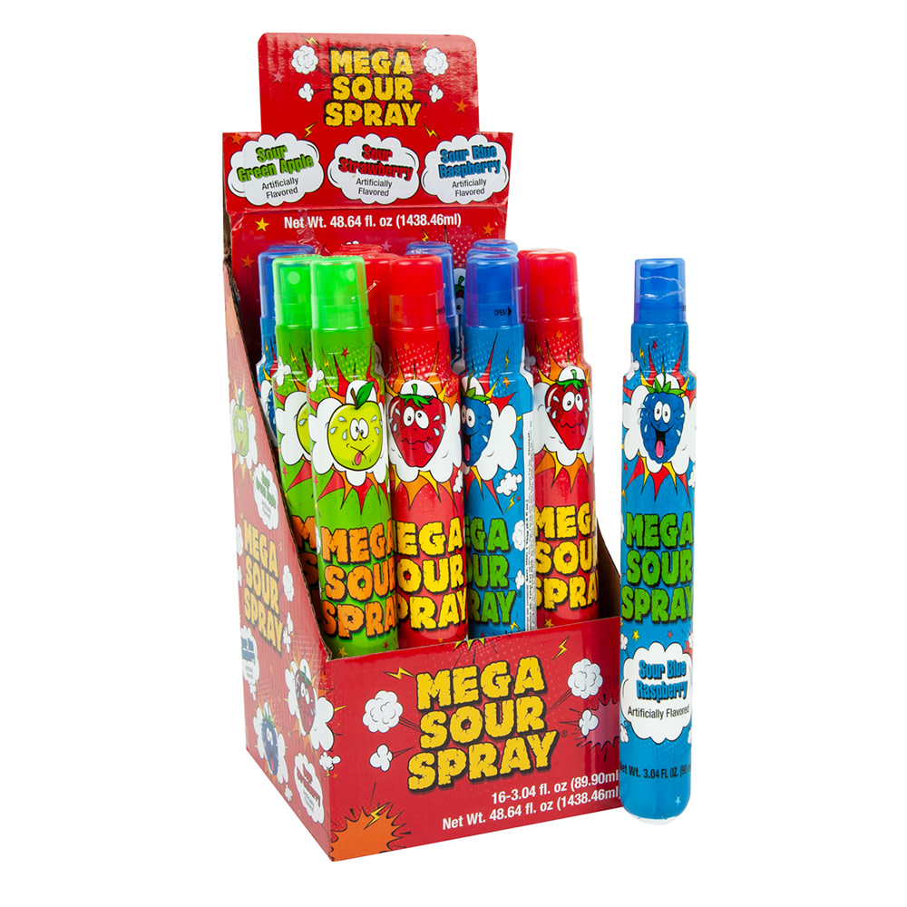 Mega Sour Spray 3 oz | Nassau Candy