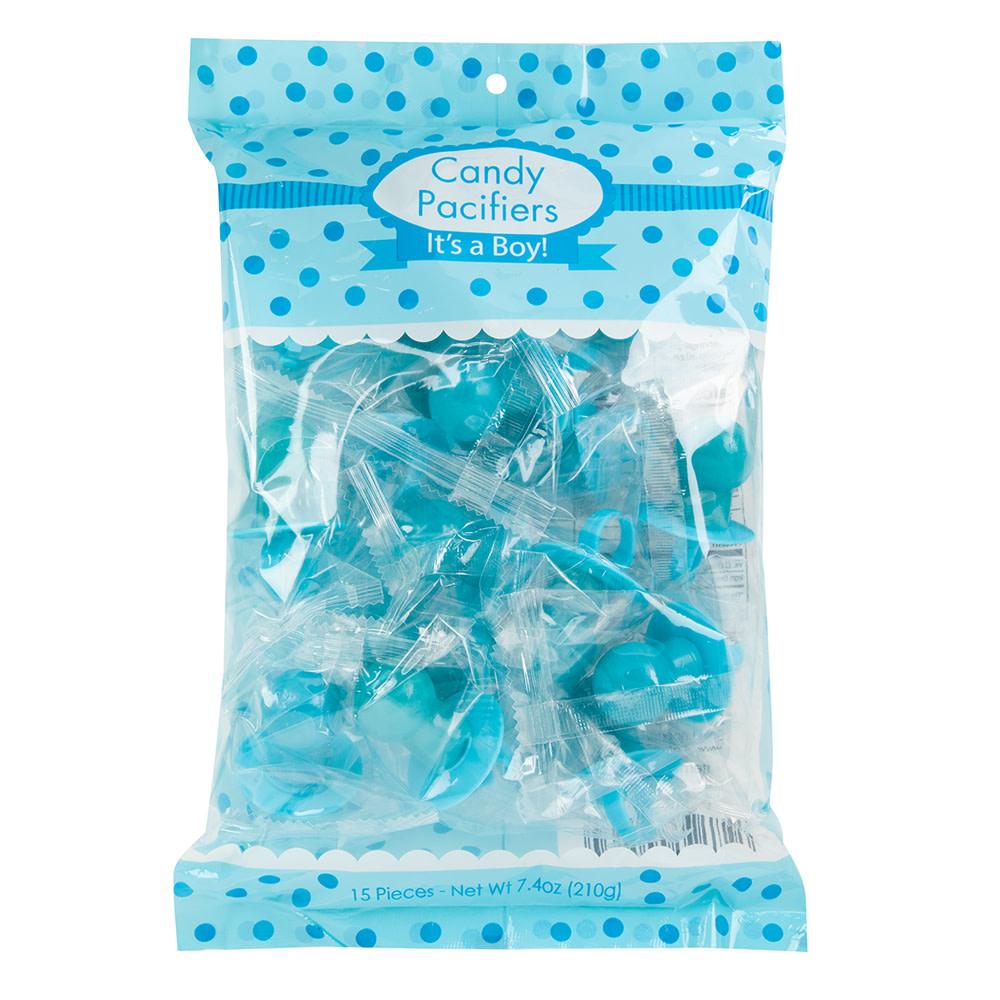 Blue Pacifier Candy 0.5 oz Peg Bag | Nassau Candy