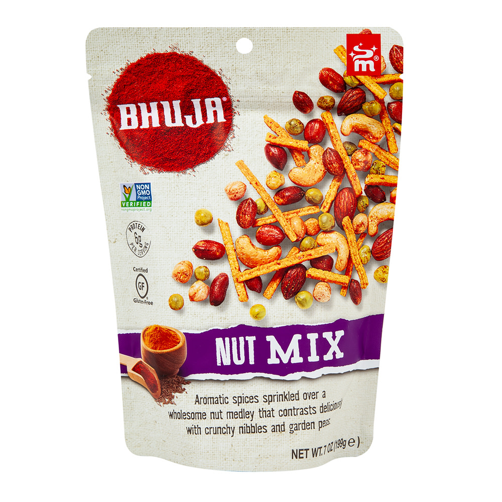 Bhuja Snacks Nuts Mix 7 oz Bag | Nassau Candy