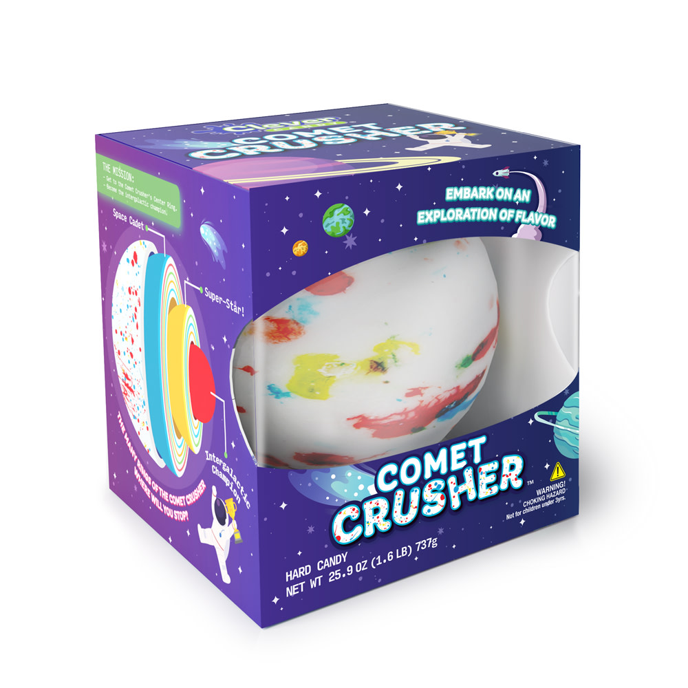 Clever Candy Comet Crusher 4-inch Jawbreaker | Nassau Candy