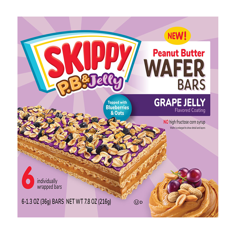 Skippy Peanut Butter & Grape Jelly Wafer Bars | Nassau Candy