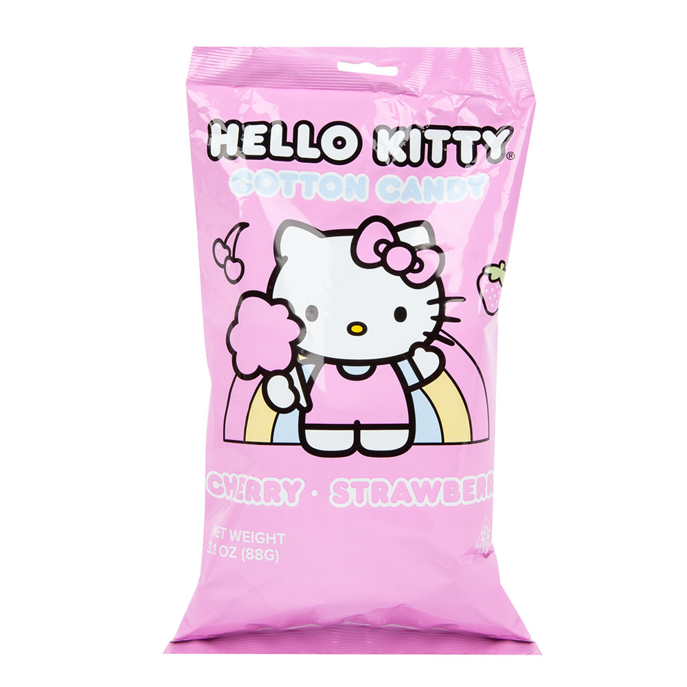 Hello Kitty Cotton Candy 3.1 oz Peg Bag | Nassau Candy
