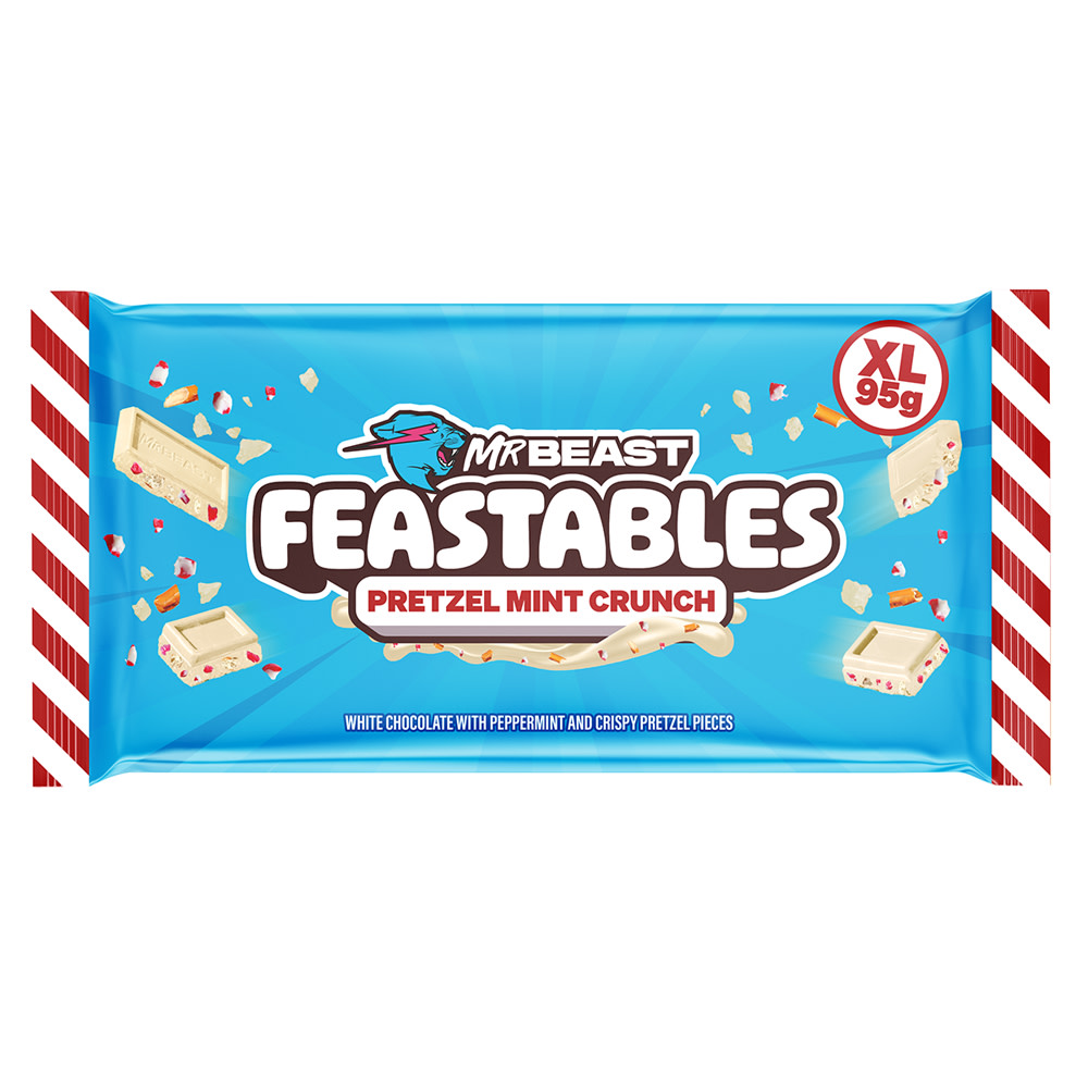 Feastables XL Bar Pretzel Mint Crunch | Nassau Candy