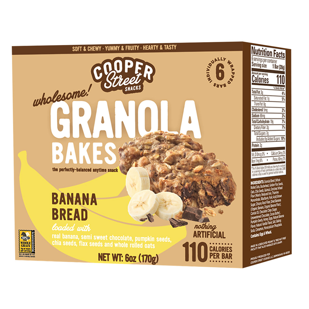 Cooper Street Banana Bread Granola Bakes 6 oz Box | Nassau Candy