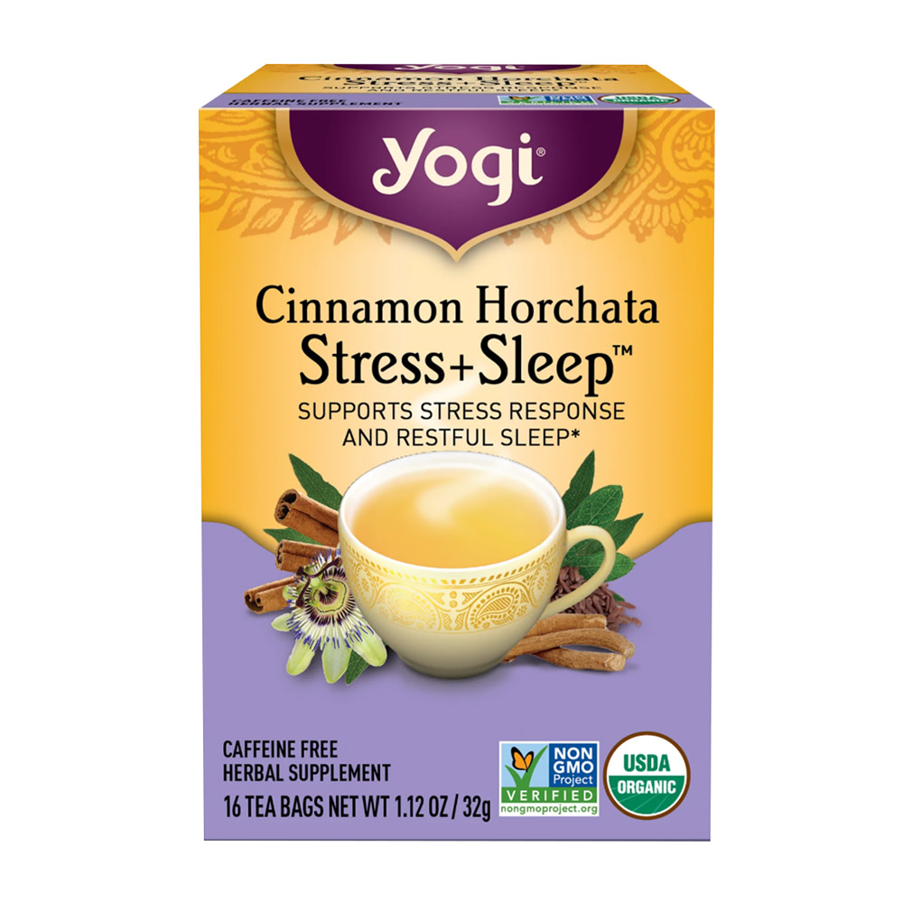 Yogi Tea Cinnamon Horchata Stress+Sleep 16 Count Box | Nassau Candy