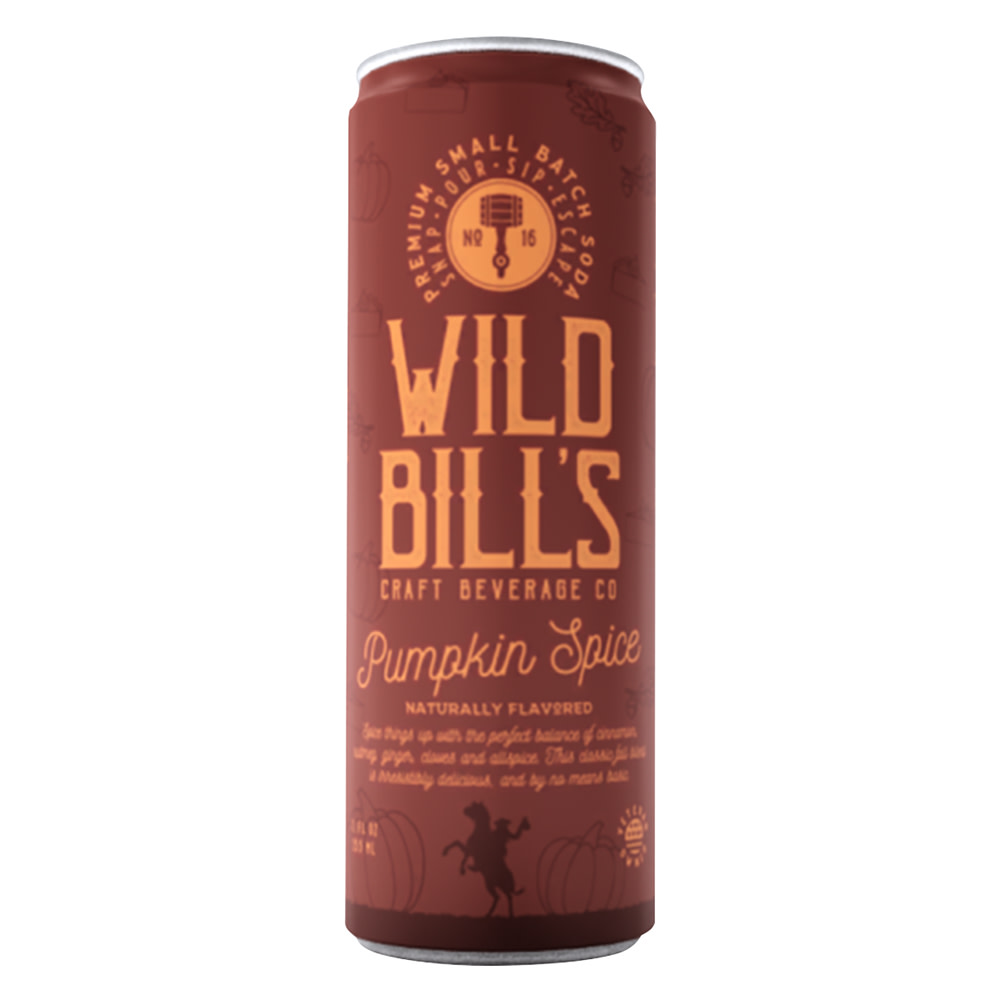 Wild Bill's Pumpkin Spice Soda 12 oz Can | Nassau Candy