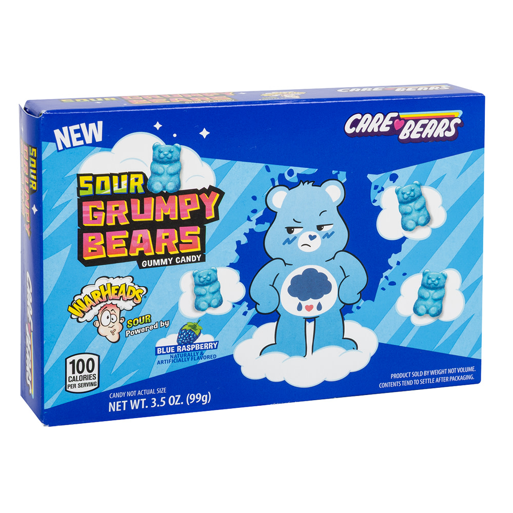Care Bears Warheads Sour Grumpy Bears Box | Nassau Candy