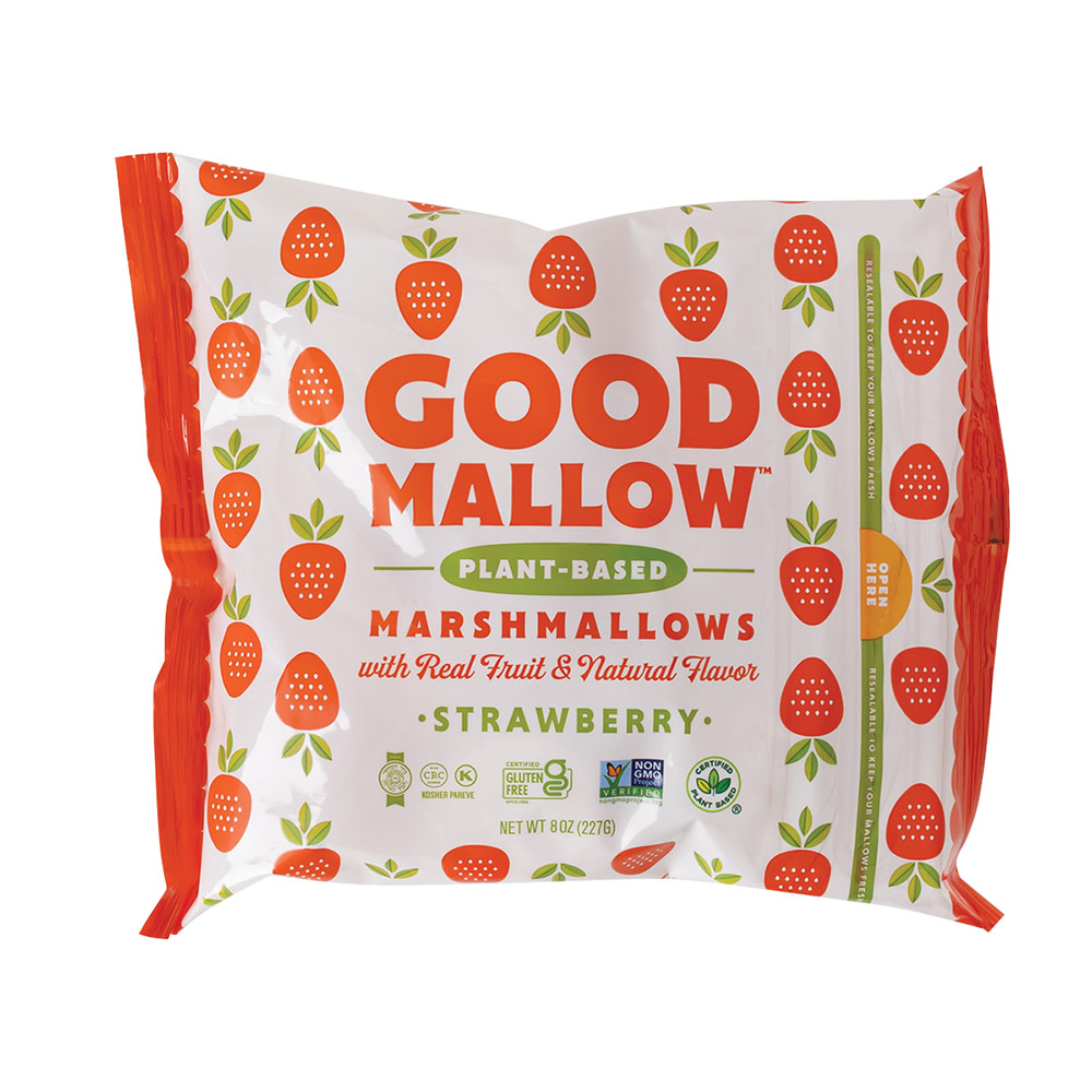 Good Mallow Marshmallows Strawberry 4 oz Bag | Nassau Candy