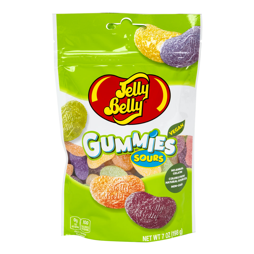 Jelly Belly Sours Gummies 7 oz Pouch | Nassau Candy