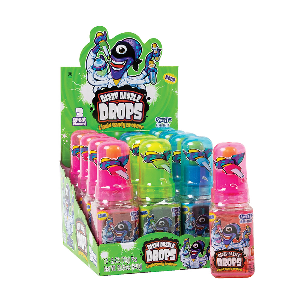 Dizzy Dazzle Drops Liquid Candy 2.47 oz | Nassau Candy
