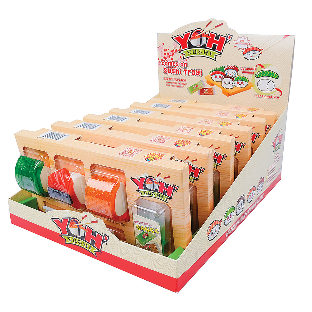 Yoh’ Sushi Gummy Candy Sushi Deluxe Bento Box | Nassau Candy