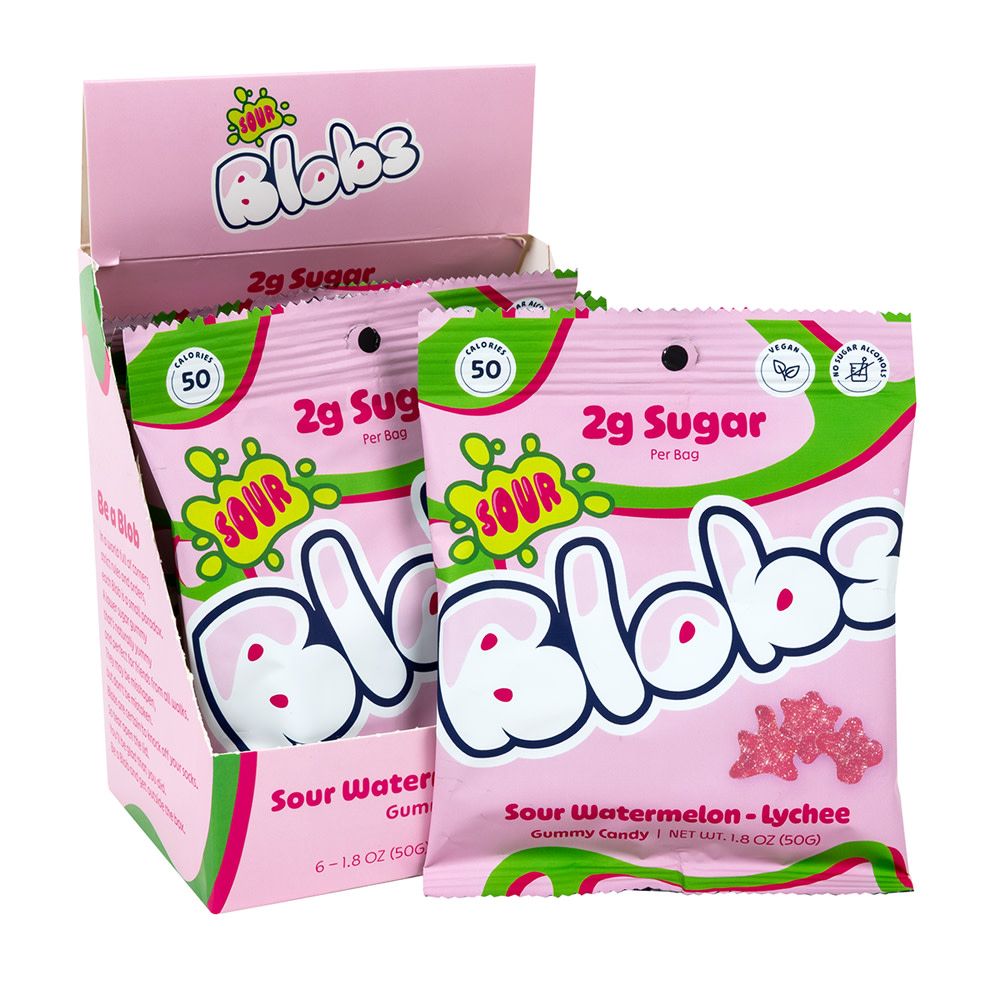 Blob’s Watermelon Lychee Gumies 1.8 oz Bag | Nassau Candy
