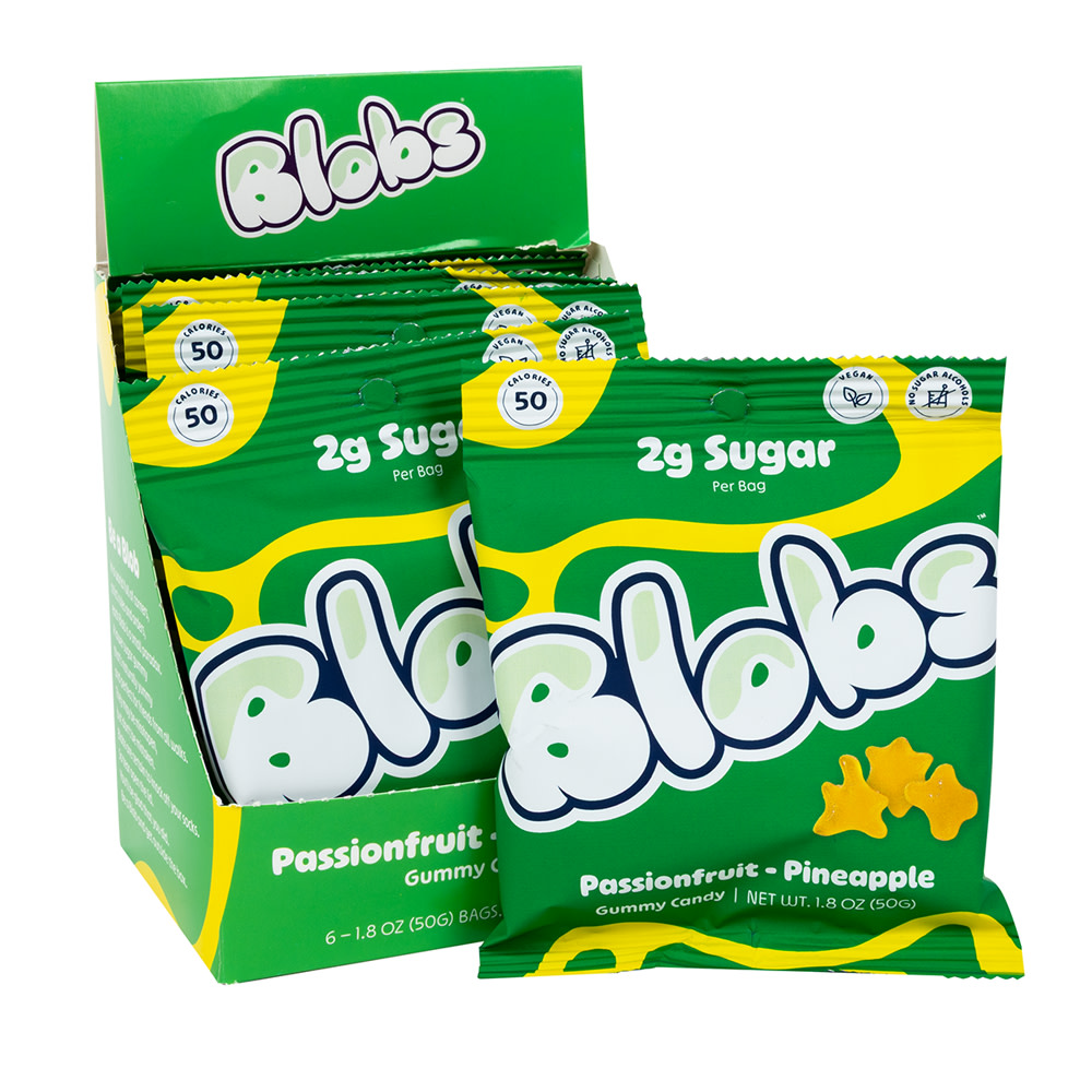 Blob’s Pineapple Passionfruit Gummies 1.8 oz Bag | Nassau Candy