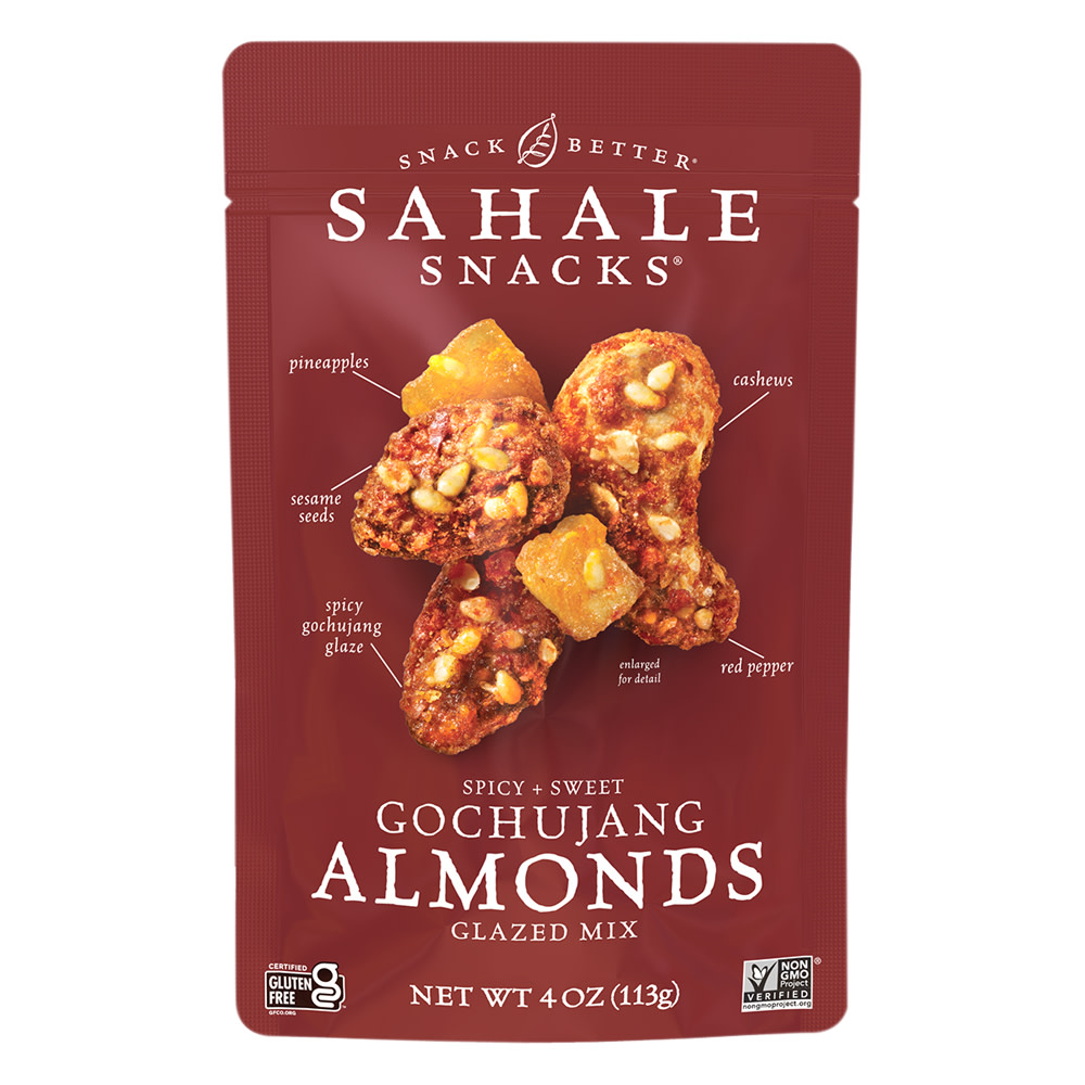 Sahale Gochujang Almonds Glazed 4 oz Pouch | Nassau Candy