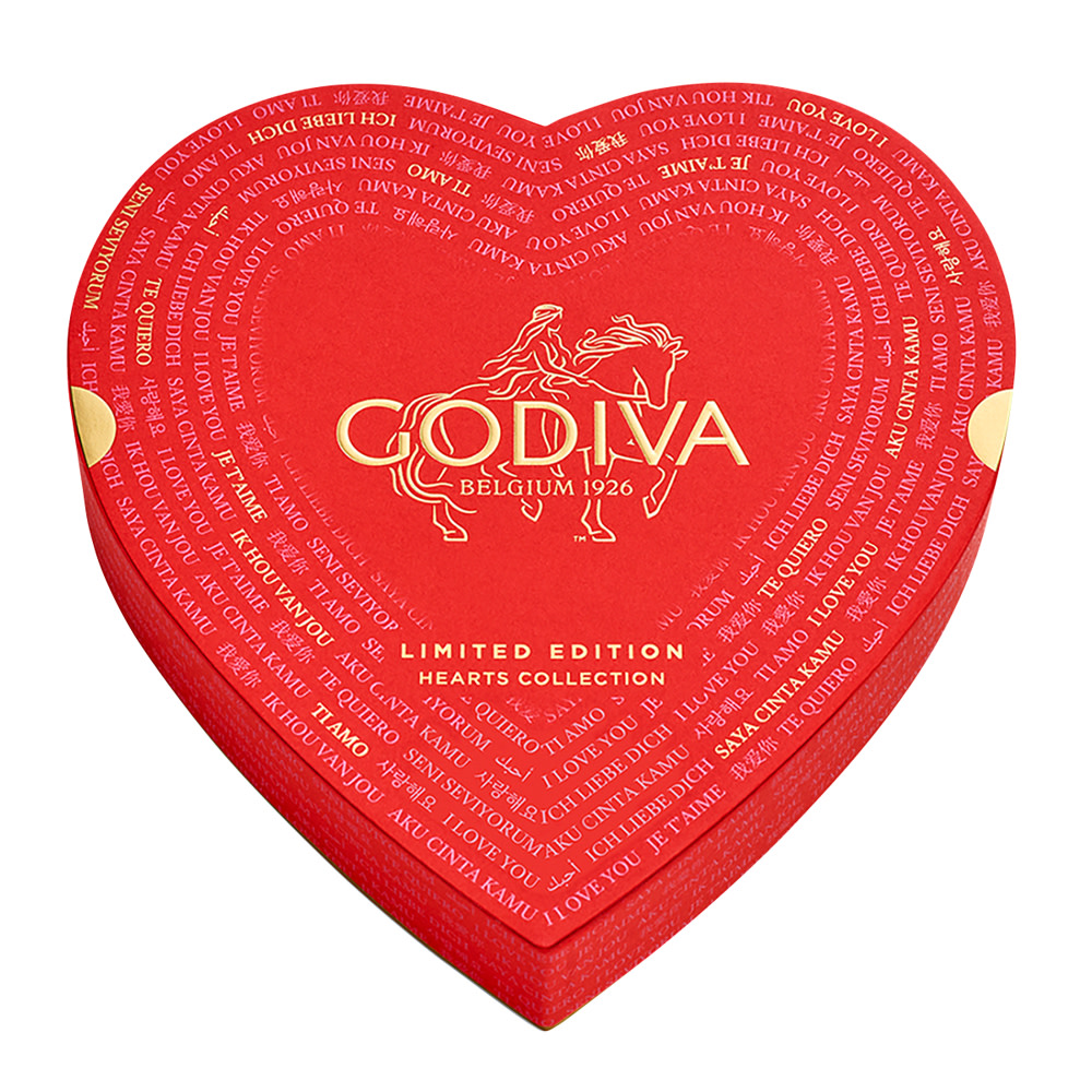 Godiva Gold Collection 9 Piece Heart Box | Nassau Candy