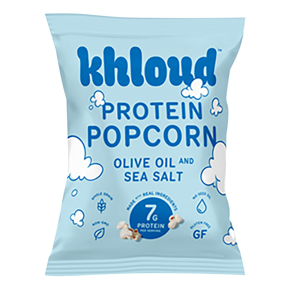 Khloud Protein Popcorn Olive Oil & Sea Salt 4 oz Bag | Nassau Candy