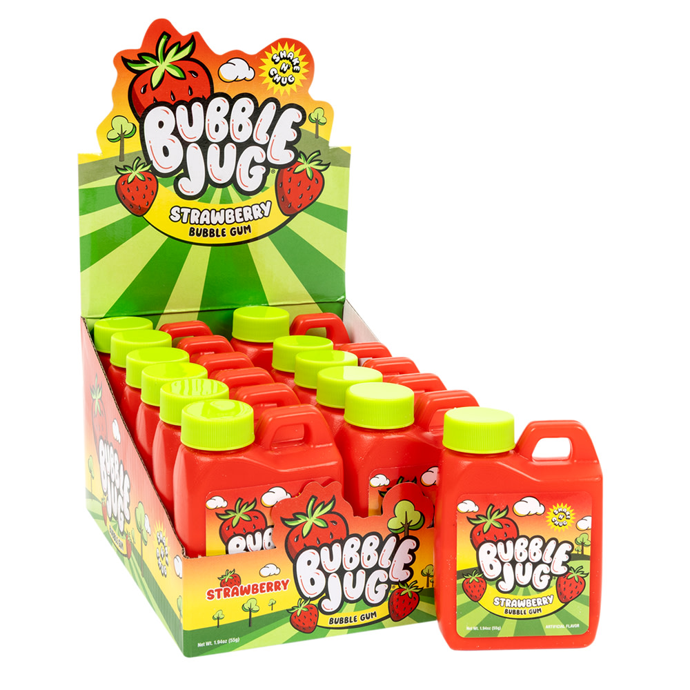 Bubble Jug Strawberry Bubble Gum 1.94 oz | Nassau Candy