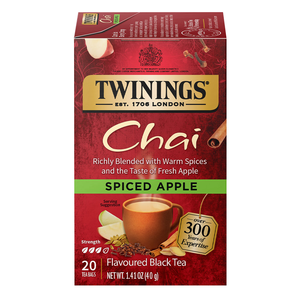 Twinings Spiced Apple Chai Tea 20 Ct Box | Nassau Candy
