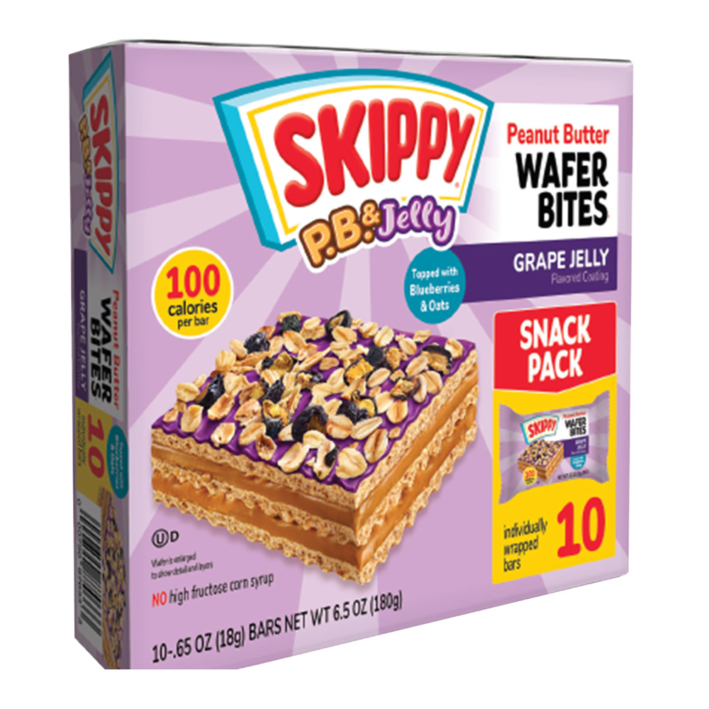 Skippy - Wafer Bites - Pb&j Grape(10ct) - 10.65oz | Nassau Candy