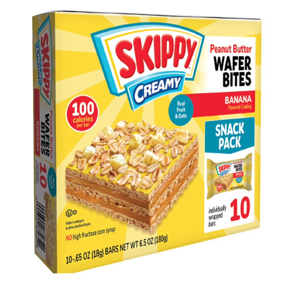 Skippy - Wafer Bites - Creamy Banana(10ct) - 10.65oz | Nassau Candy