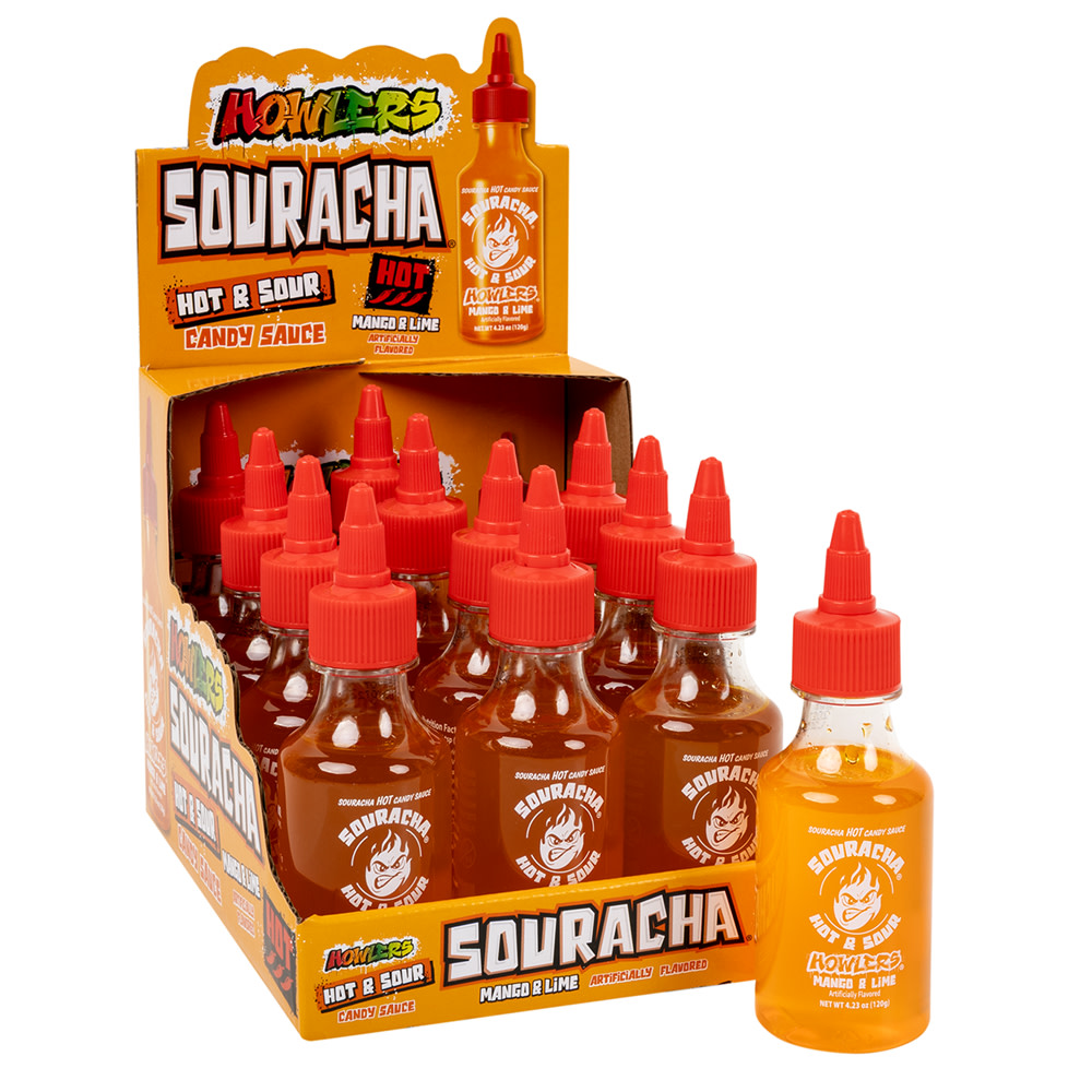 Howlers Hot & Sour Mango & Lime Souracha 4.23 oz Bottle | Nassau Candy