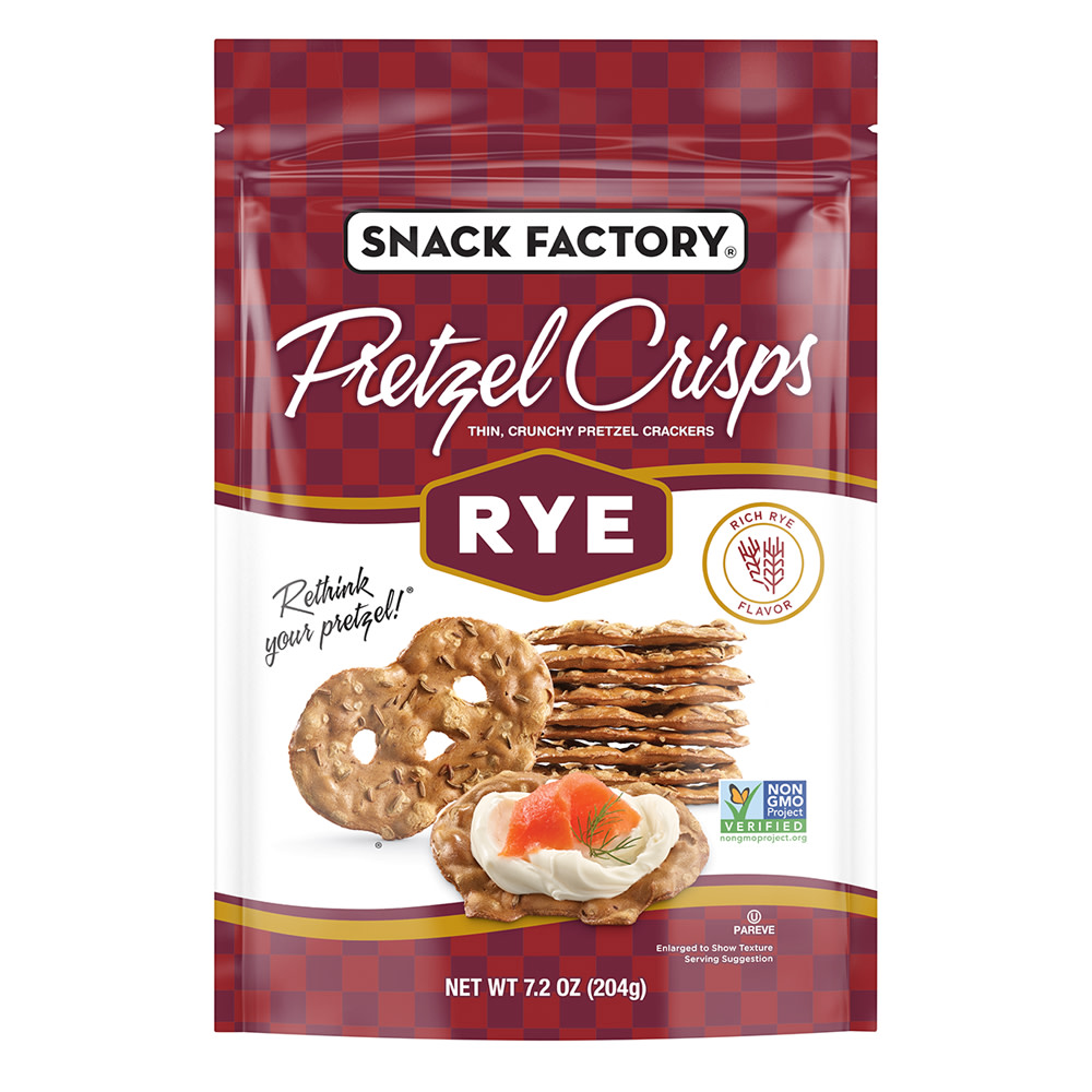 Pretzel Crisps - Rye - 7.2oz | Nassau Candy