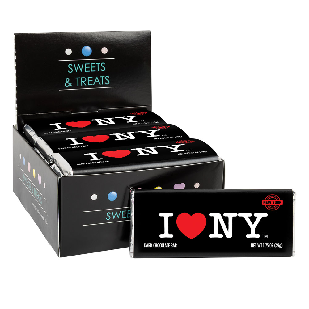 Amusemints I Love NY Dark Chocolate 1.75 oz Bar | Nassau Candy
