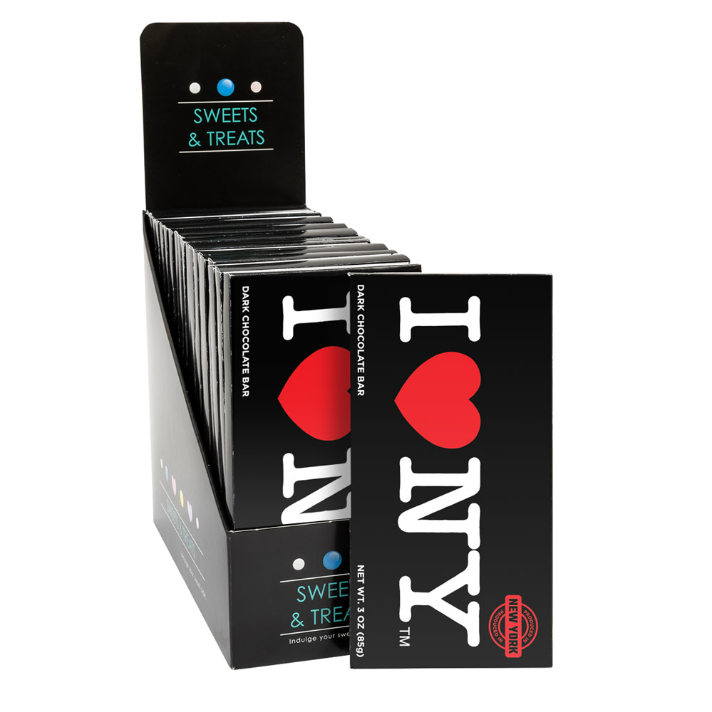 AmuseMints I LOVE NY Dark Chocolate 3 oz Bar | Nassau Candy