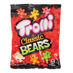 TROLLI CLASSIC GUMMY BEARS 5 OZ PEG BAG