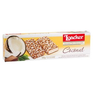 Loacker Pasticceria Coconut Biscuits 3.53 Oz Box | Nassau Candy