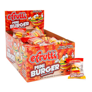 Efrutti Gummi Mini Burger 0.32 oz | Nassau Candy