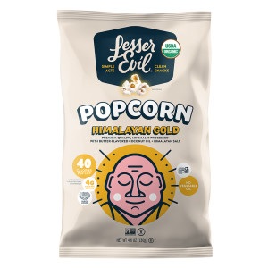 Lesser Evil Organic Himalayan Gold Popcorn 5 Oz Bag | Nassau Candy