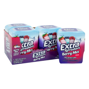 Extra Gum Mixed Berry Refreshers 4 Count | Nassau Candy