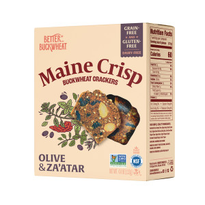 Maine Crisp Buckwheat Crackers Olive & Za Atar | Nassau Candy
