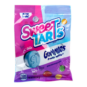 Sweetarts Gummies Fruity Splitz 5 oz Peg Bag | Nassau Candy