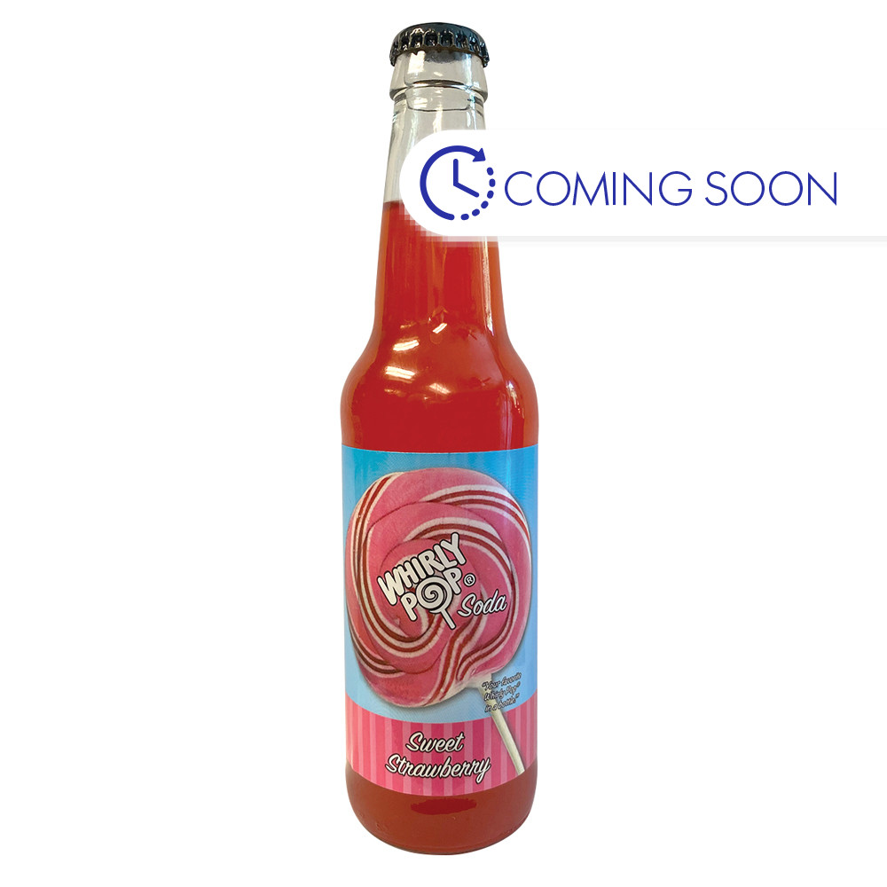 WHIRLY POP SWEET STRAWBERRY SODA 12 OZ BOTTLE