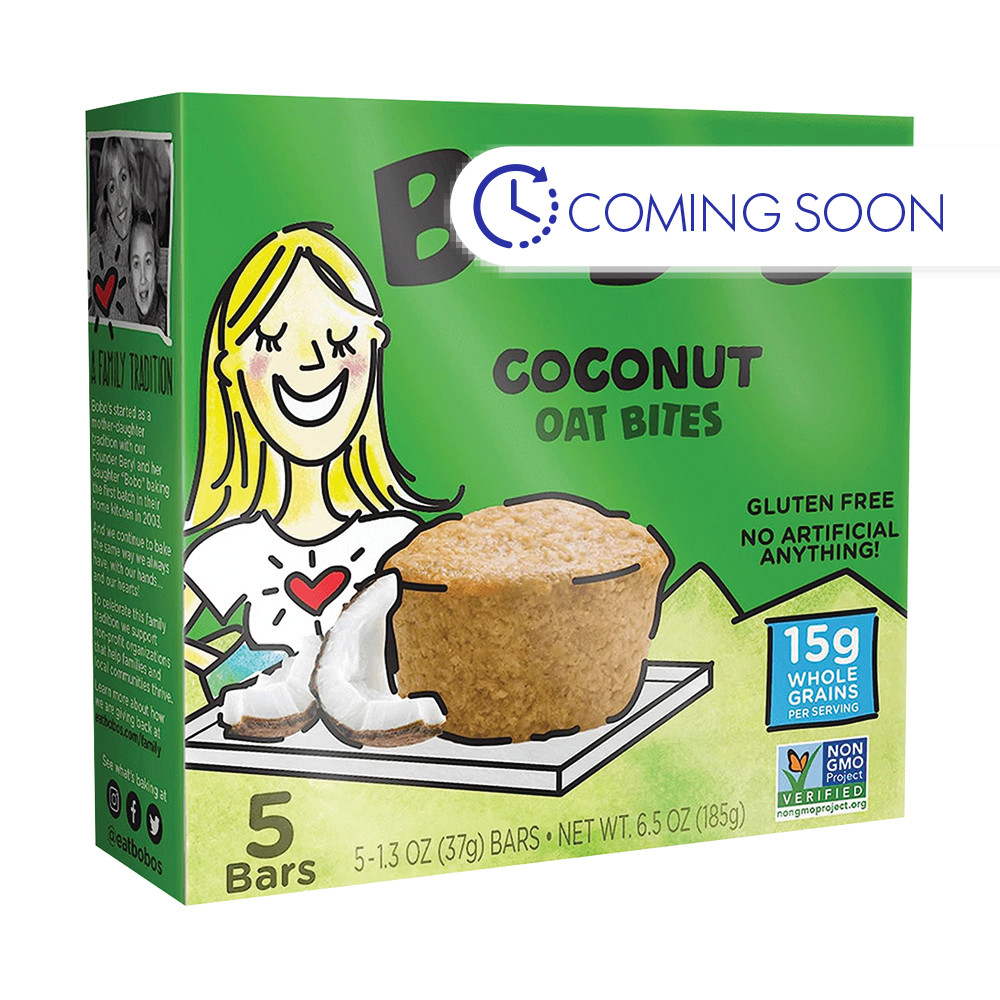 Bobo's Coconut Oat Bites 6.5 oz | Nassau Candy