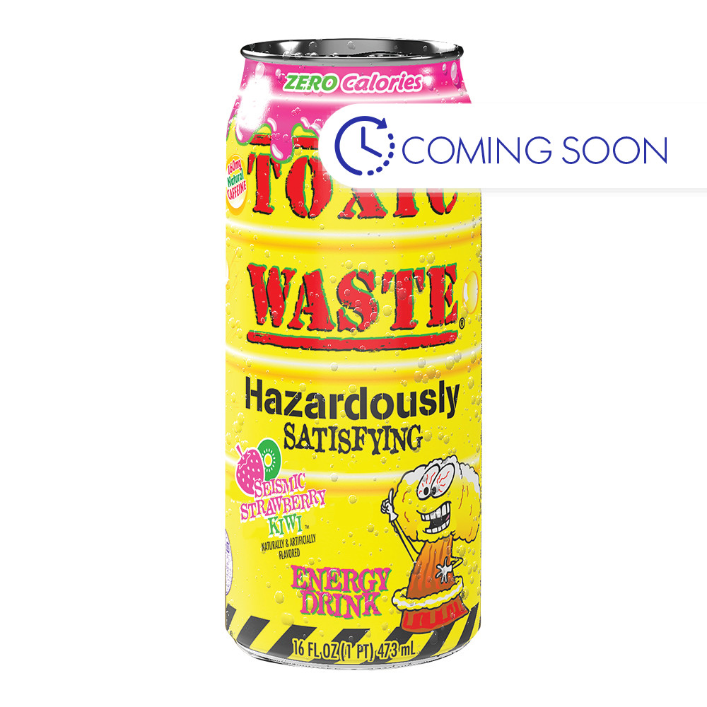 Toxic Waste Strawberry Kiwi Energy Drink 16 oz | Nassau Candy