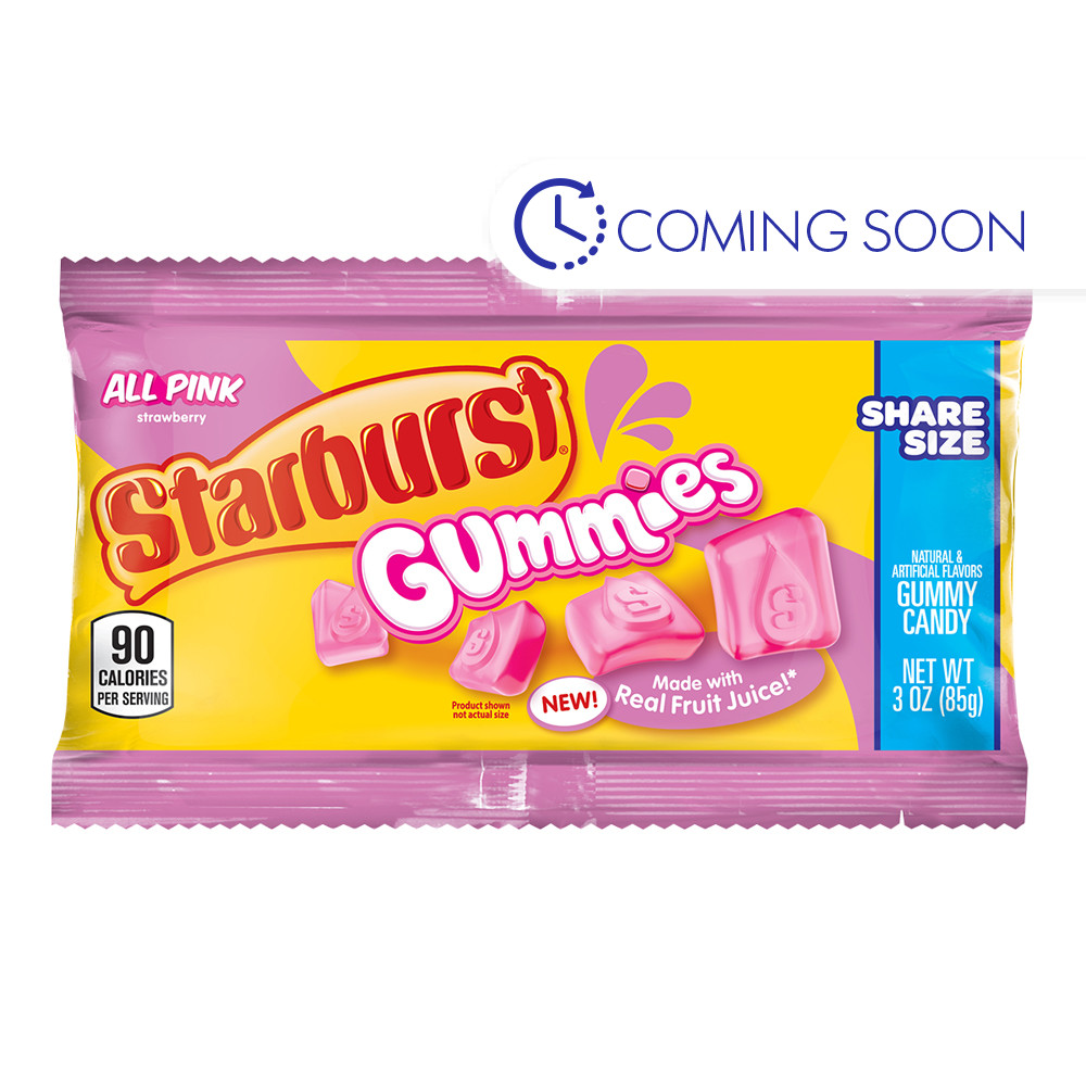 Starburst All Pink Gummies Share Size 3 oz | Nassau Candy