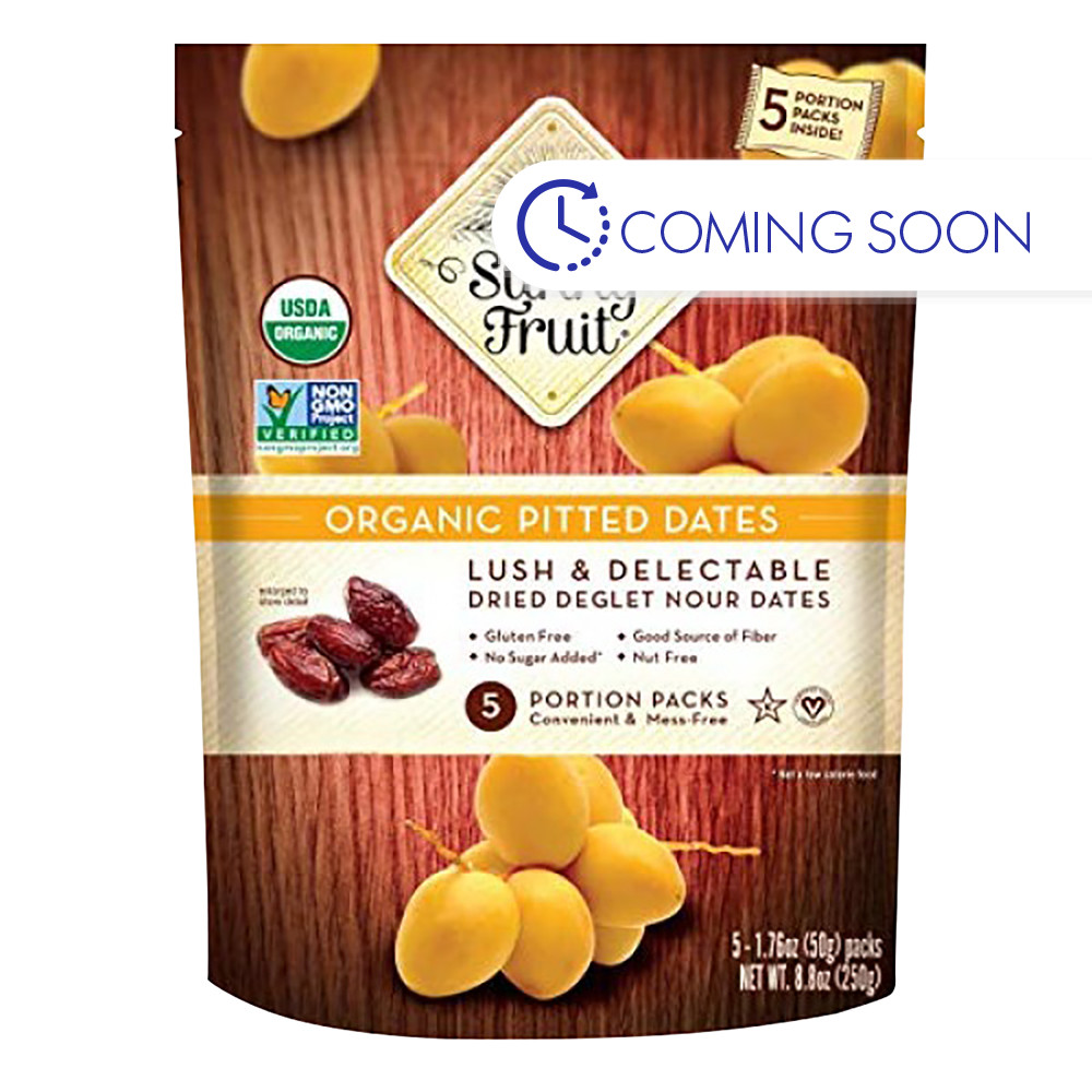 Sunny Fruit - Org Pitted Dates(5ct) - 8.8oz | Nassau Candy