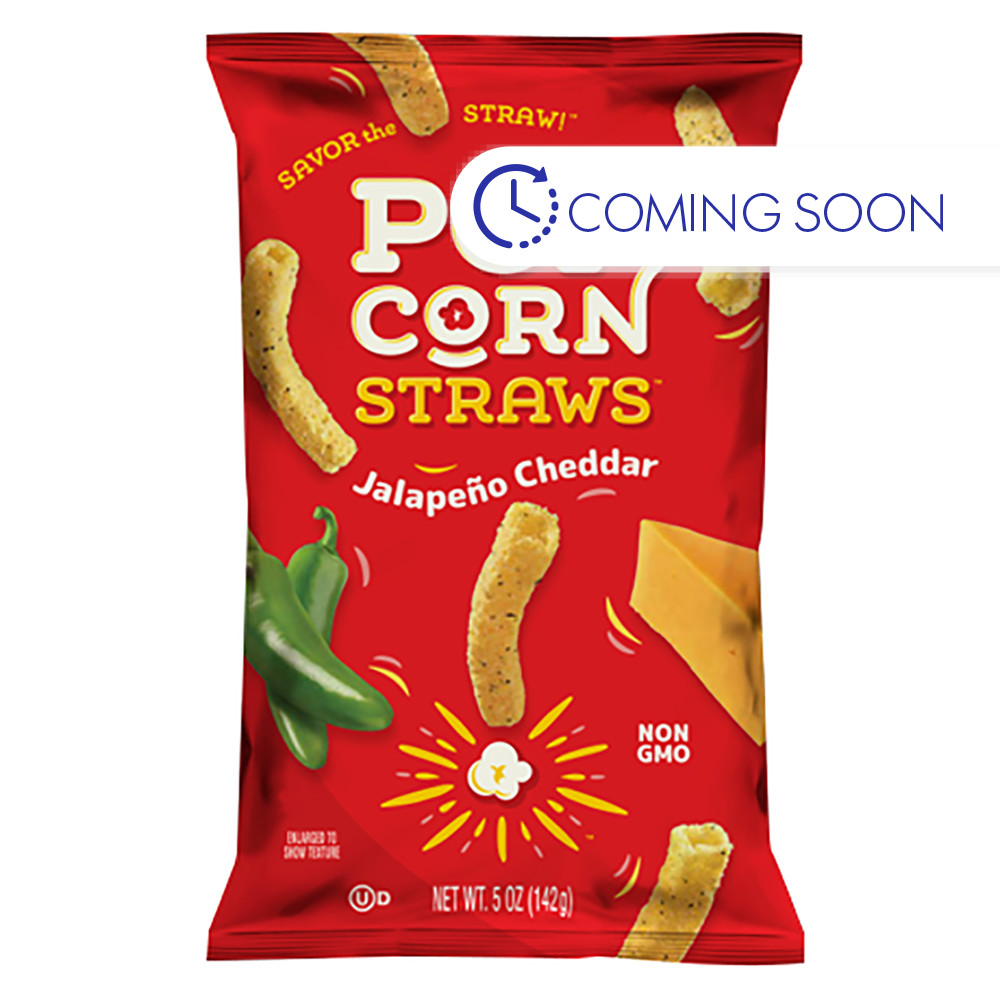 Popcorn Straws Jalapeno Cheddar Popcorn Straws 5 oz Bag | Nassau Candy