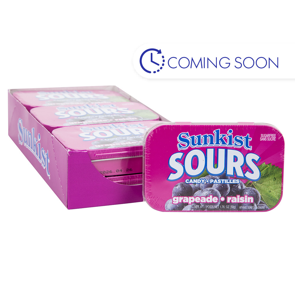 Sunkist - Sours - Grapeade - 1.76oz | Nassau Candy