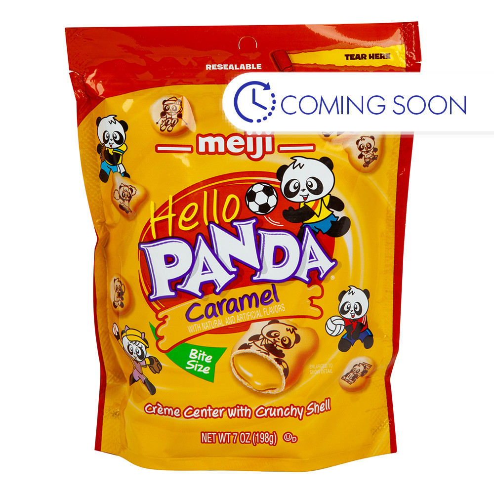 Meiji Hello Panda Caramel Cookies 7 oz Pouch | Nassau Candy
