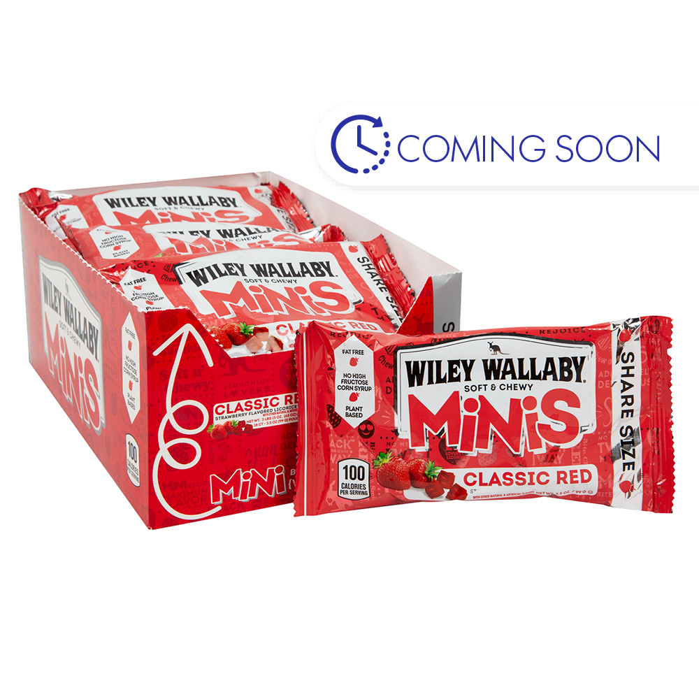 Wiley Wallaby - Mini - Classic Red - 2oz | Nassau Candy