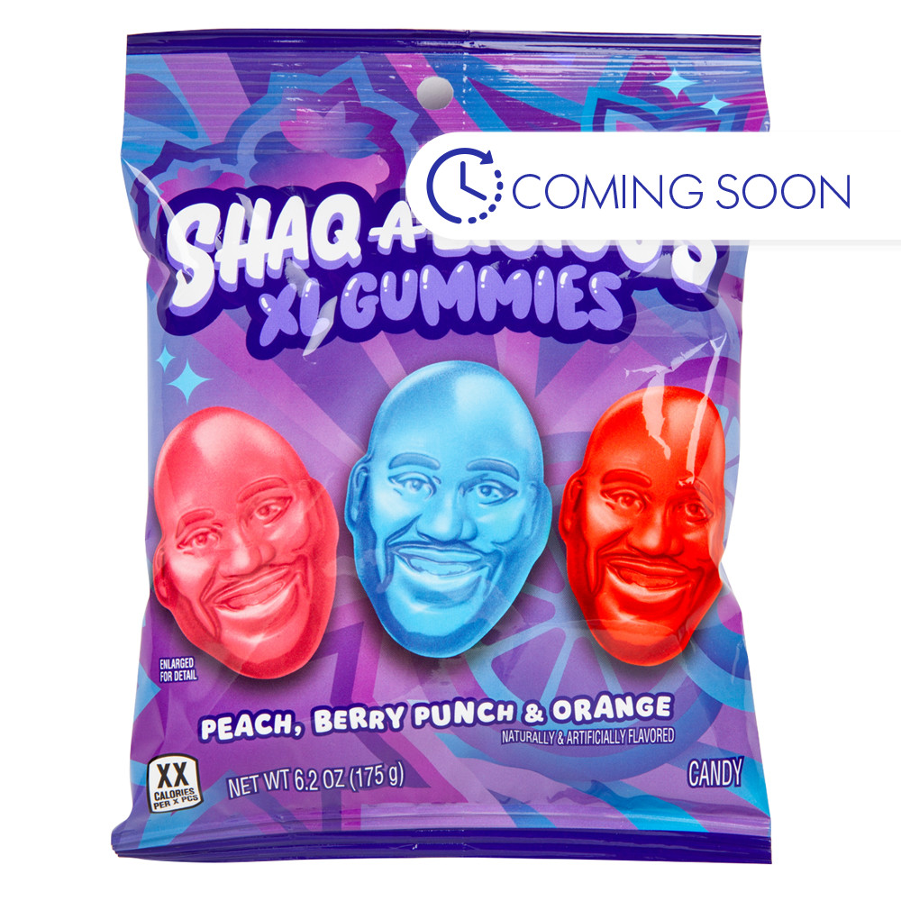 Shaq-a-Licious XL Gummies 6.2 oz Peg Bag | Nassau Candy