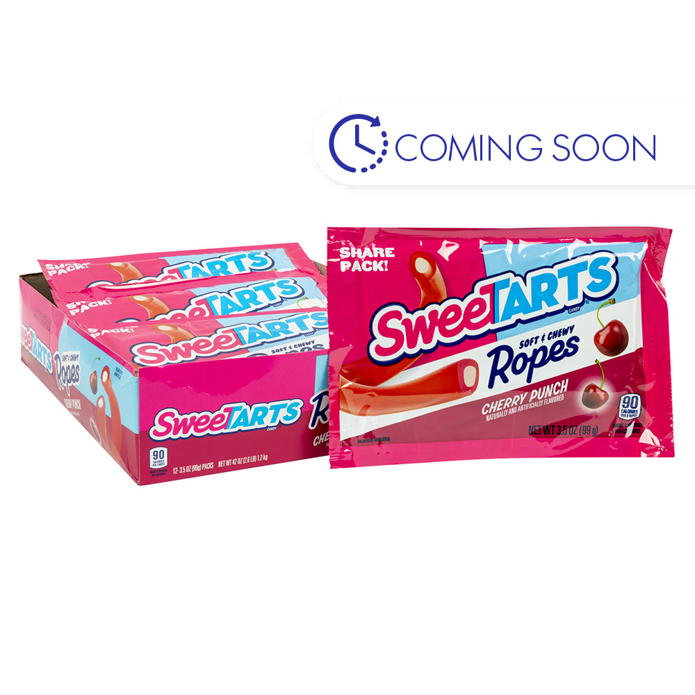 Sweetarts Cherry Punch Chewy Ropes 3.5 Oz | Nassau Candy