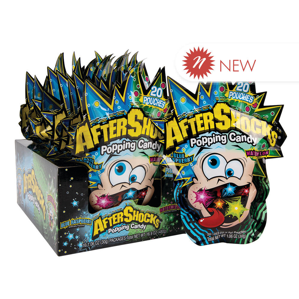 AFTERSHOCKS - POPPING CANDY - RASP/WMEL - 1.06OZ