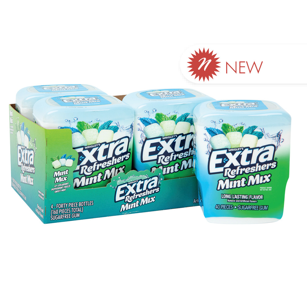Extra Gum Mint Mix Refreshers 4 Count | Nassau Candy